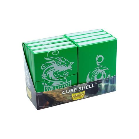 Arcane Tinmen Deck Box Dragon Shield Cube Shell Green Buy Online
