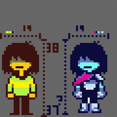 Kris Dark World Kris Deltarune Pixel Art