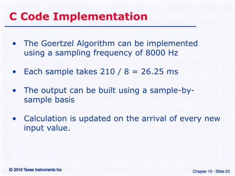 Ppt Goertzel Algorithm Powerpoint Presentation Free Download Id