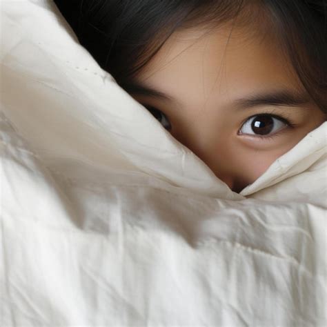 The Girl Is Playing Hide And Seek Premium AI Generated Image