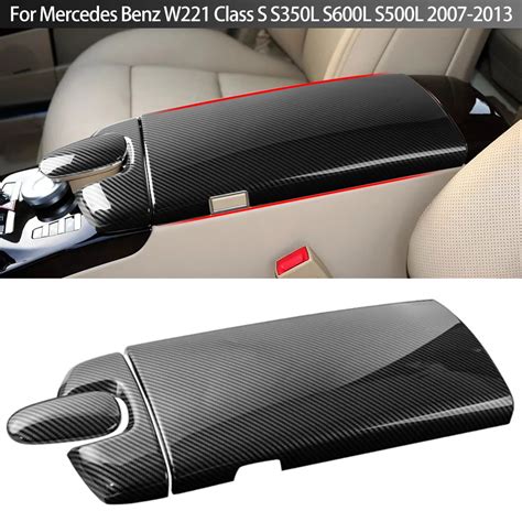3pcsset Car Center Console Lid Armrest Box Trim Protective Cover For