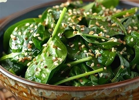 Japanese Spinach Salad With Sesame Dressing