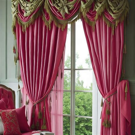 Premium Photo Hires Royal Classic Palace Curtains Decorative Colored