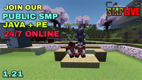 Minecraft Live Public Smp Java Pe Public Smp Live Minecraft
