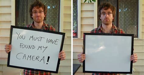 The Way This Guy Made Sure He Got His Lost Camera Back Is Genius Bored Panda