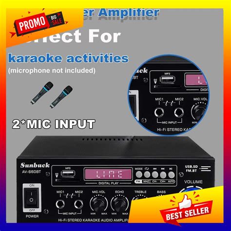 Jual Sunbuck Audio Bluetooth 50 Dac Amplifier 2 Ch Remote 2000w