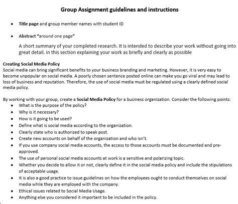 Solved Group Assignment Guidelines And Instructions Title