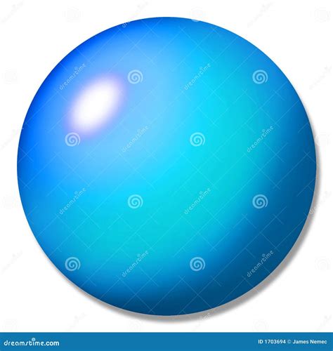 Blue button ball marble stock illustration. Illustration of children ...