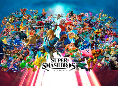 Super Smash Bros Ultimate Box Art Full Roster By Lucas Zero On