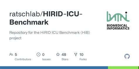 Github Ratschlabhirid Icu Benchmark Repository For The Hirid Icu Benchmark Hib Project
