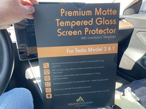 Electric Vehicles Matte Screen Protector For Our Model 3