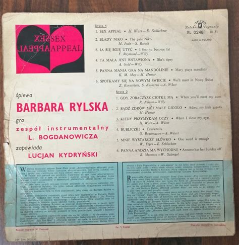 Sexappeal Barbara Rylska Winyl Bukowno Kup Teraz Na Allegro Lokalnie