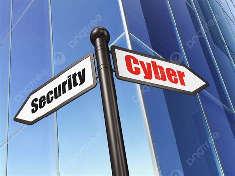 Safety Concept Cyber Security On Building Background Policy Blue Word