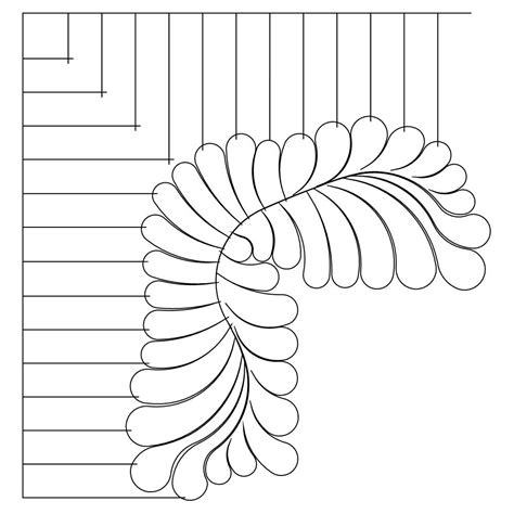 Feather Piano Key Brd Crn 003 Digital Bordersborders Corners