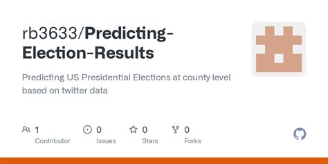 Github Rb3633predicting Election Results Predicting Us Presidential Elections At County