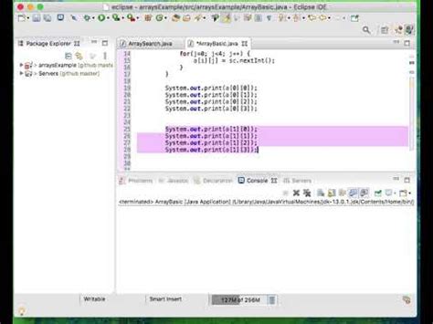 D Array Scanning And Printing In Java YouTube