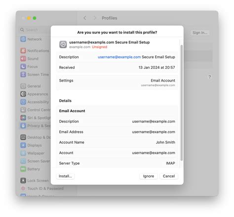 How To Install Configuration Files For Mail On Macos Apple Configurator Online Manual Icdsoft