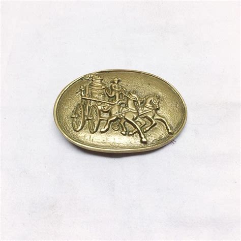 Vintage Solid Brass Taiwan Roc 614 Stagecoach Belt Bucket Etsy