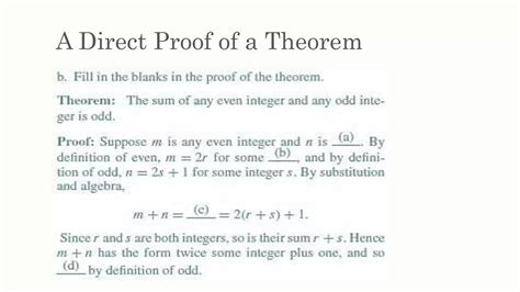 Method Of Direct Proof Pptx