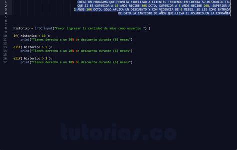 Sentencia If Else Python Fidelizacion De Clientes