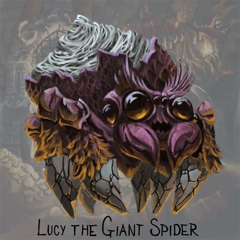 Oc Lucy The Giant Spider Homebrew Cute Monstrosity Rdnd