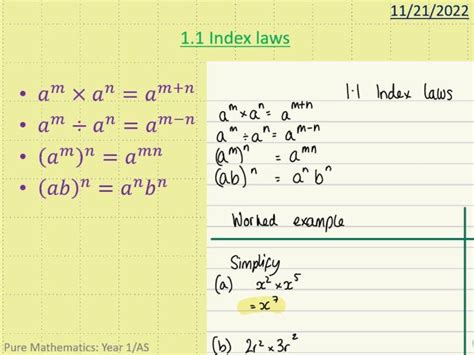 Algebraic Expressions Topic Year 1as Edexcel Teaching Resources