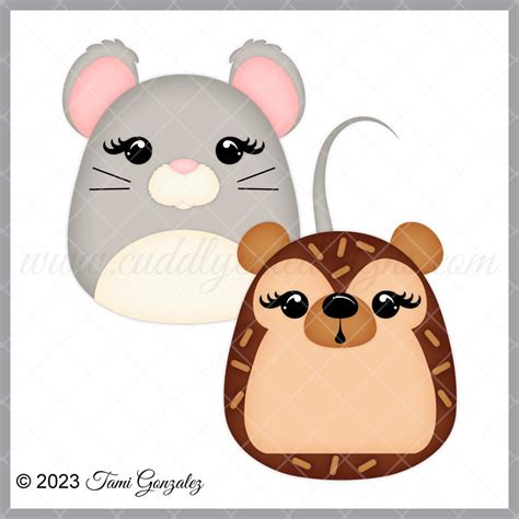 Squishables Mouse And Hedgehog Cuddly Cute Designs