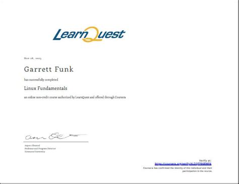 Working On Getting My Linux Foundation Certified It Associate Garrett F