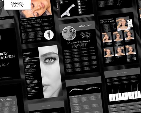 Brow Mapping Manual Eyebrow Mapping Workbook Brow Mapping And Design