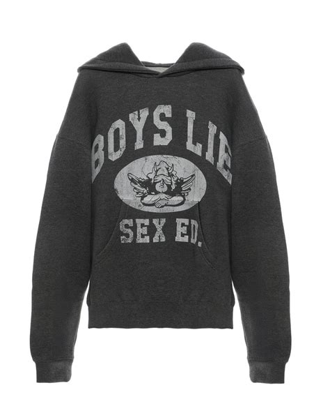 Dark Grey Sex Ed Racer Hoodie