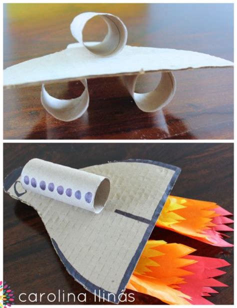 Nave Espacial Manualidad Con Cartón Reciclado Artividades