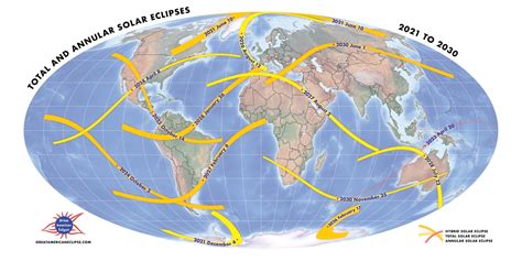 Total Solar Eclipse Map
