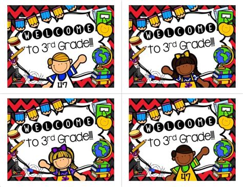 Back To School Postcards Grade 3 By Zephyr Tpt