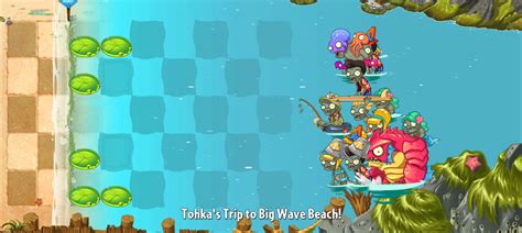 Big Wave Beach Day 28 Plants Vs Zombies Reflourished Wiki Fandom
