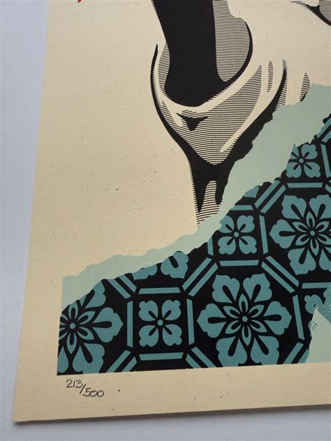 Shepard Fairey Long Live The People Original Print Blackline Gallery