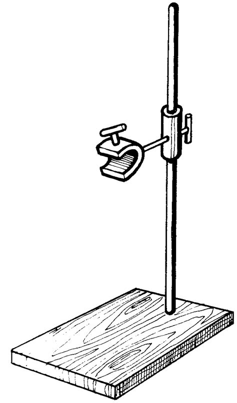 Scientific Drawing Of A Clamp Stand