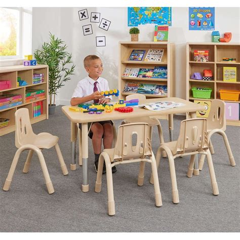 Wisdom Elegant Height Adjustable Rectangular Tables From Our Classroom