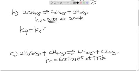 Solveddetermine The Values Of Kp From The Kc Values Given A N2 O4g