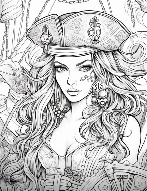 Female Pirate Coloring Pages [2025]