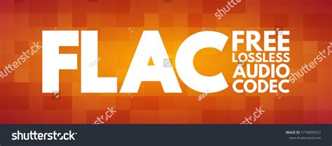 Flac Free Lossless Audio Codec Audio Stock Vector Royalty Free