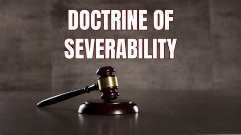 Doctrine Of Severability
