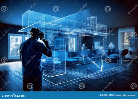 innovating the blueprint architect or engineer designs 3d house model