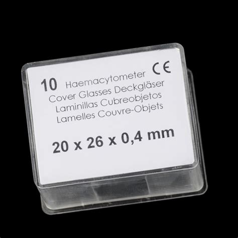 Adamas Beta 10pcs Lab Borosilicate Glass Haemacytometer Cover Glasses