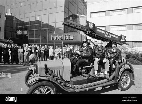 Reopening Red Baron Bar Hotel Ibis Exterior With Antique Fire Truck