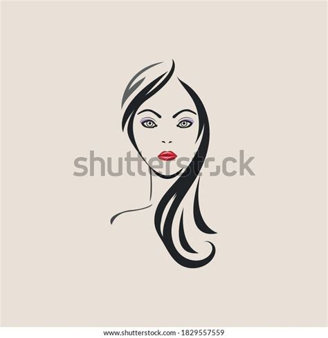 Beautiful Girl Face Vector Red Leap Stock Vector Royalty Free 1829557559 Shutterstock