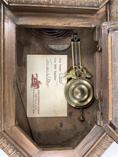 Lot Vintage Regulator Pendulum Wall Clock