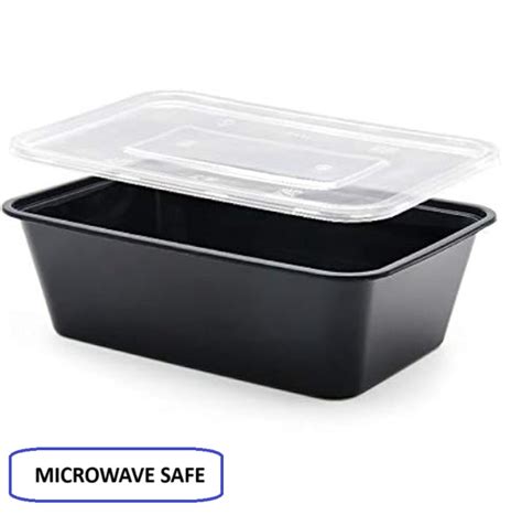 Rectangular Microwave Safe Plastic Food Container 750ml Darazlk