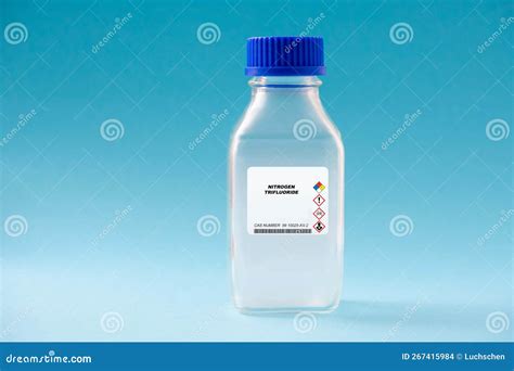 Nitrogen Trifluoride Dangerous Poisonous Gas In Chemical Glassware
