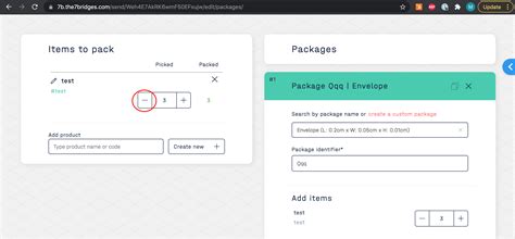 packaging can t proceed from packaging section