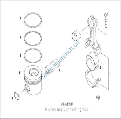 D05 000 33 活塞连杆组件 Piston And Connecting Rod Group Sinoreach Group Co Limited